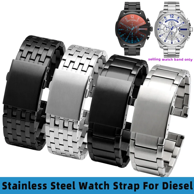 Stainless-Steel-Watch-Strap-for-diesel-DZ4316-DZ7395-7305-4209-4215-Men ...
