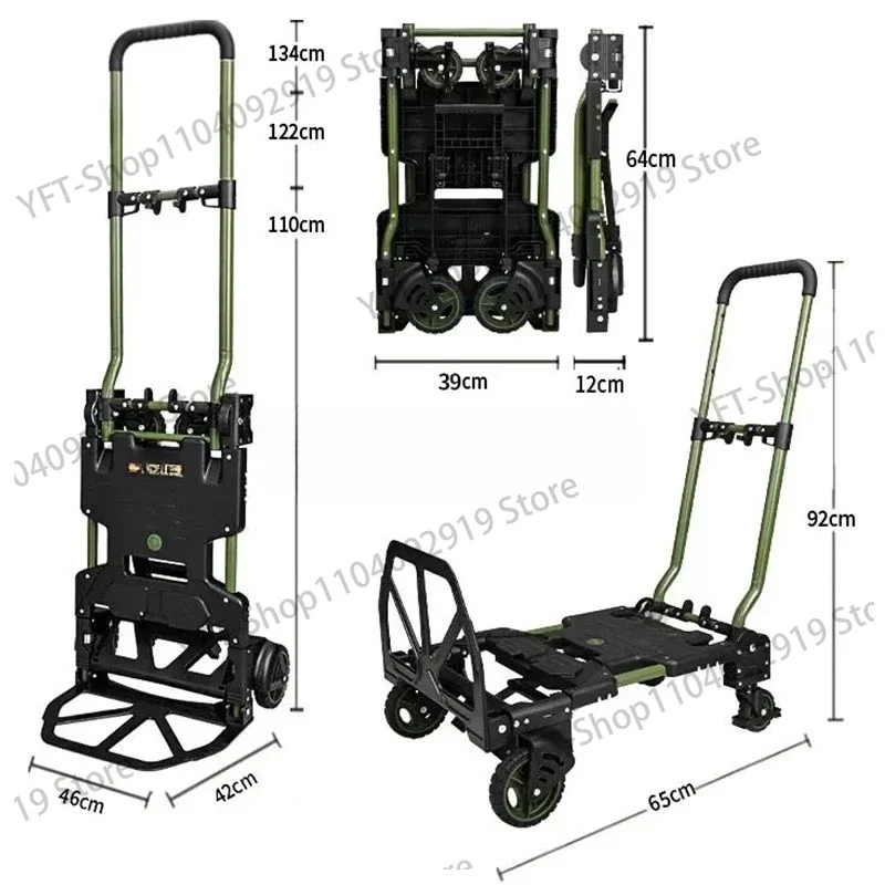 Portable-Folding-Luggage-Cart-Outdoor-Camping-Wagon-Collapsible-Hand ...