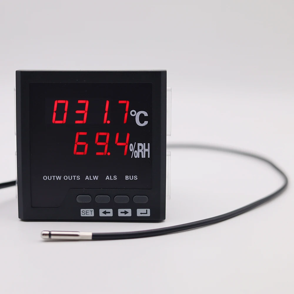 Temperature-and-humidity-controller-with-mini-sensor-4-20mA-0-10V-RS485 ...