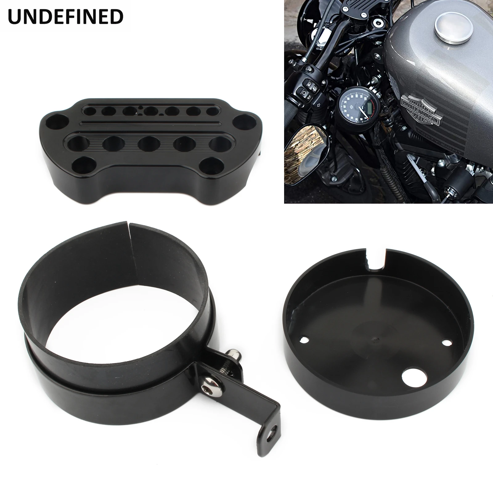 Motorcycle-Side-Mount-Speedometer-Bracket-Housing-Relocation-Cover-For ...