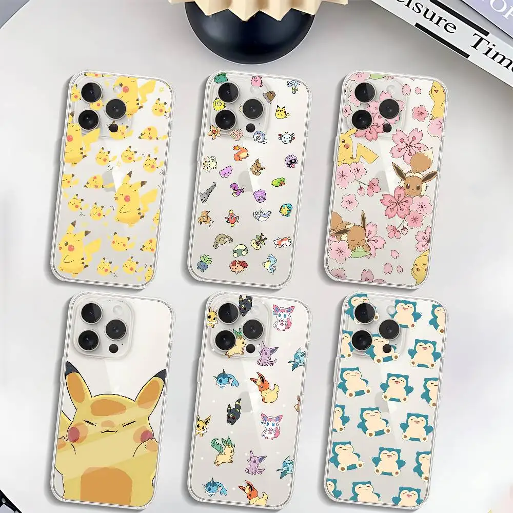 Funda de Teléfono con Dibujos Animados de Pokémon para iPhone 17 16 15 ...