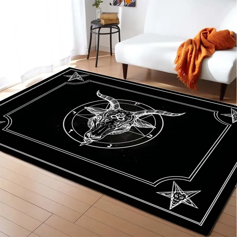 Satan-Devil-Goat-Evil-Living-Room-Soft-Bath-Mats-Room-Decor-Rugs ...