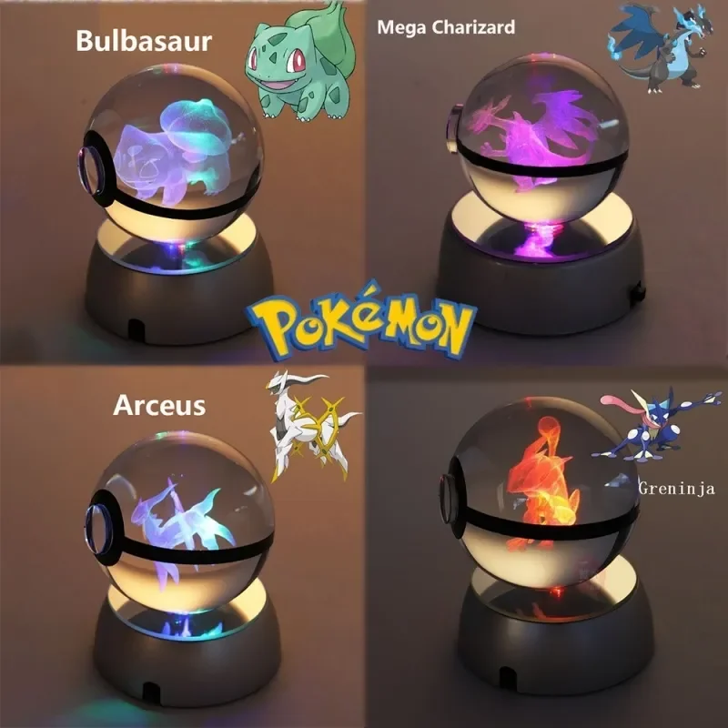 Pokemon-3d-Crystal-Ball-Pikachu-Figure-Pokeball-Engraving-Crystal ...