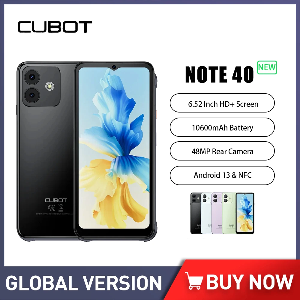Cubot-Note-40-Ultra-thin-Smartphone-Octa-Core-6-56-Inch-HD-12GB-RAM ...