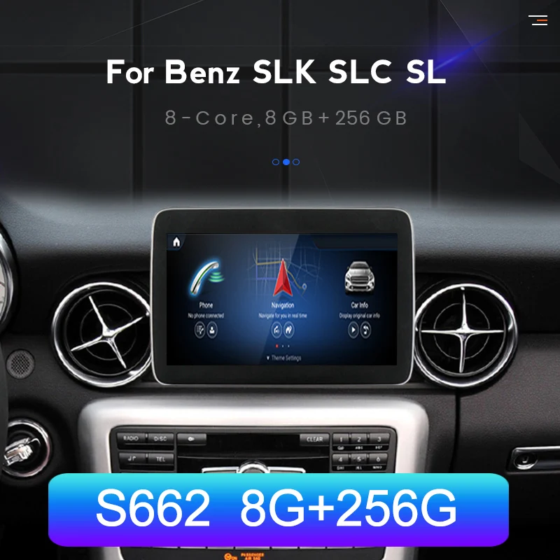 Navifly 8.4インチメルセデスベンツslk R172 sl R231 2011 2018 ntg 4.5/5.0アンドロイド12カー ...