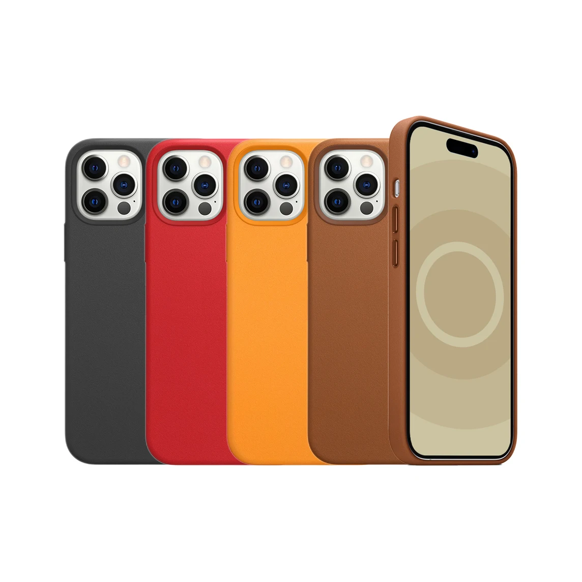 Original-Apple-Magnetic-Animation-Leather-Case-Magsafe-for-iPhone-12 ...