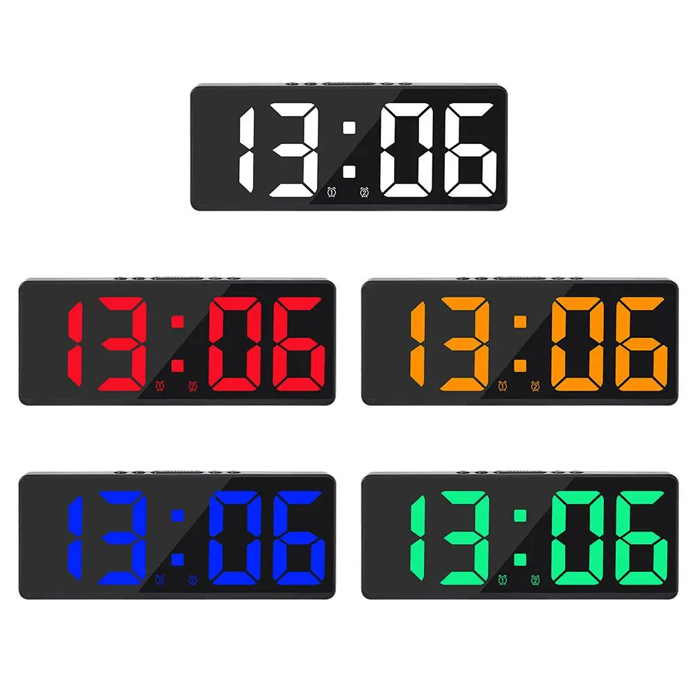 Creative-Number-Clock-Color-Nightlight-Alarm-Clock-LED-Number ...