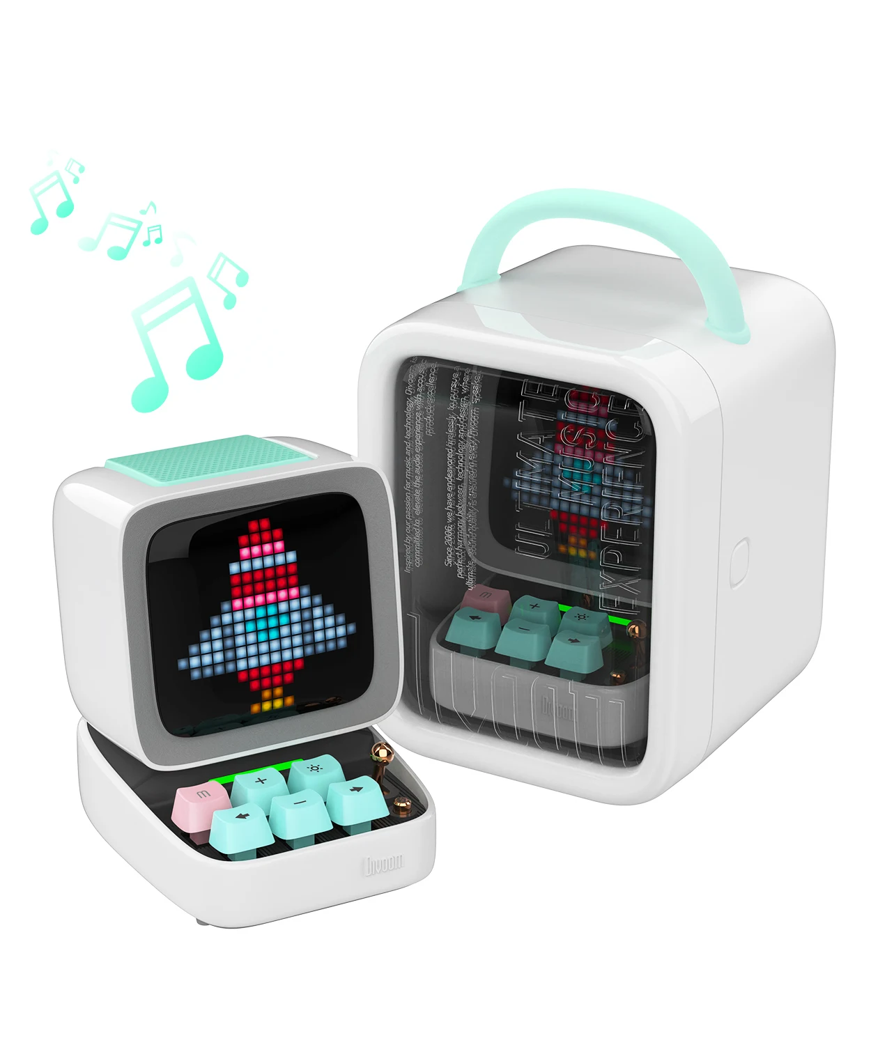 Divoom-Ditoo-Pro-Retro-Pixel-Art-Bluetooth-Portable-Speaker-Alarm-Clock ...