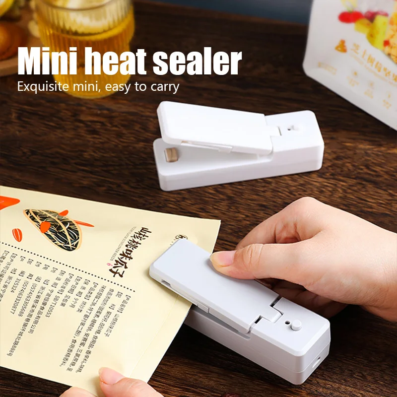 Rechargeable Mini Sealer Portable Sealing Clip Plastic Bag Heat Sealer ...