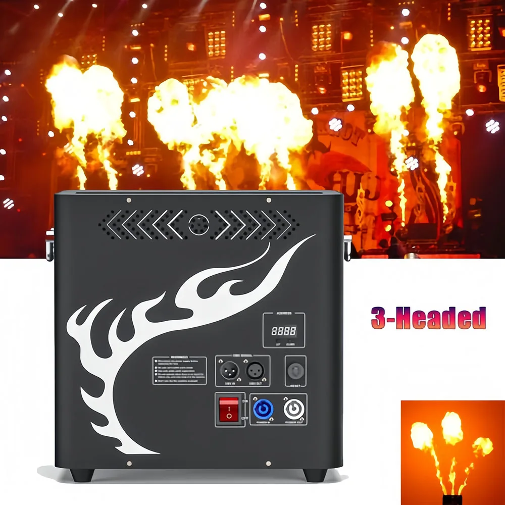 Professional-3-Head-Flame-Machine-for-DJ-Disco-Stage-Equipment-with ...