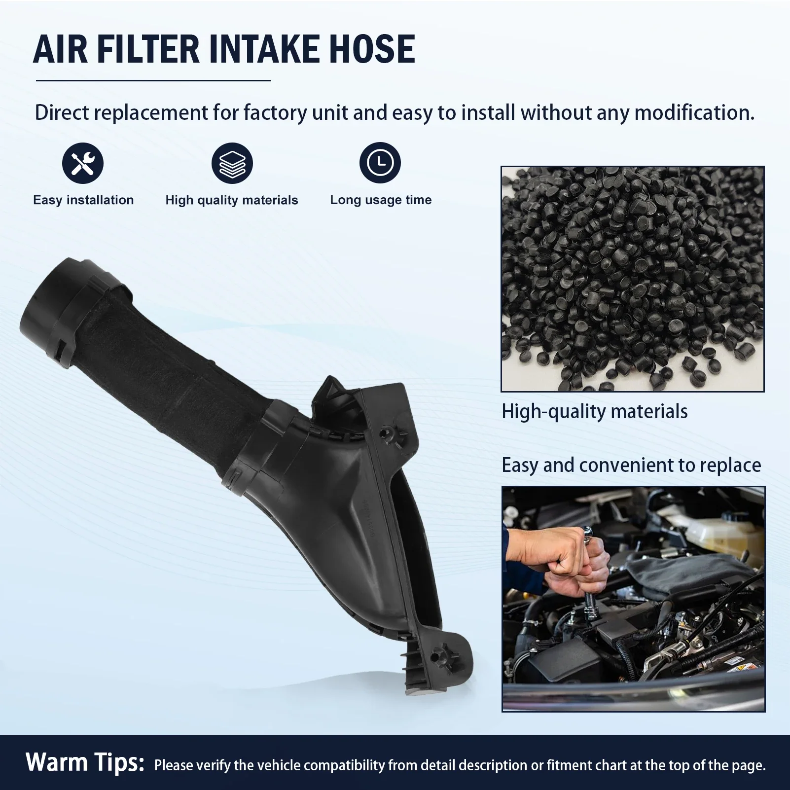 NEW 95143260 Air Intake Duct for Chevrolet Trax 2015-2022, Buick Encore ...