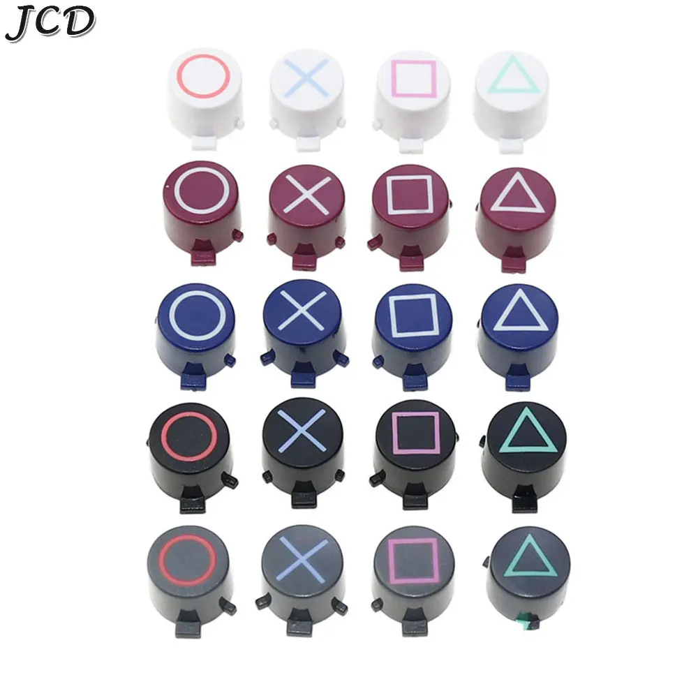 JCD-4PCS-SET-For-PS4-ABXY-Buttons-Repair-Part-Replacement-Circle-Square ...