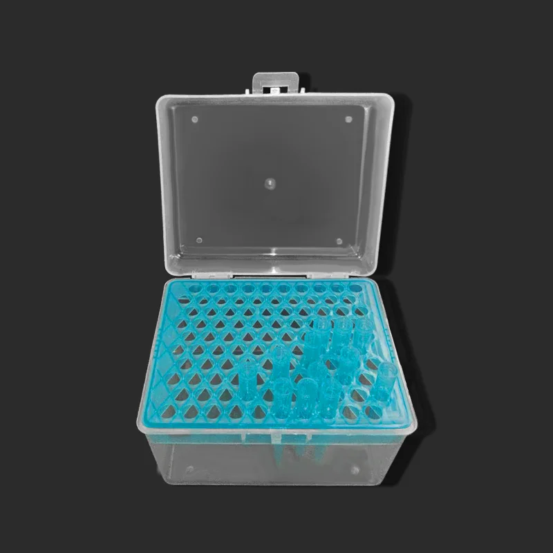 Plastic Pipette box 100 Holes Pipette Tips Box 1ml Chemical Biological ...