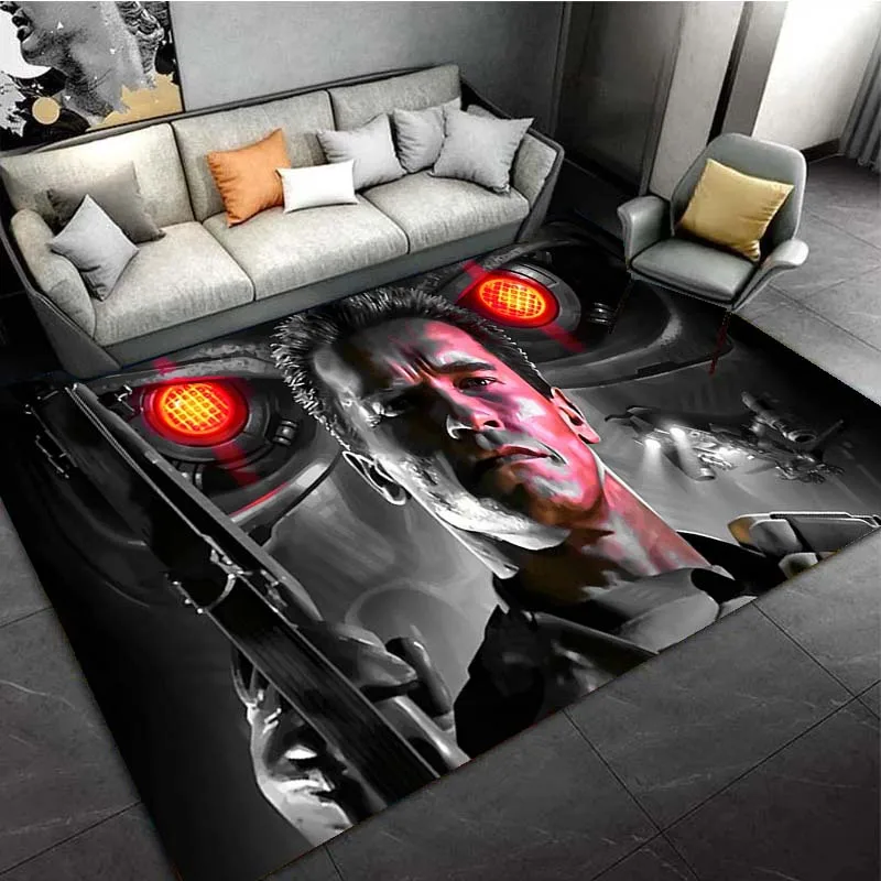Schwarzenegger-The-Terminator-Classic-Movie-Area-Rugs-for-Living-Room ...