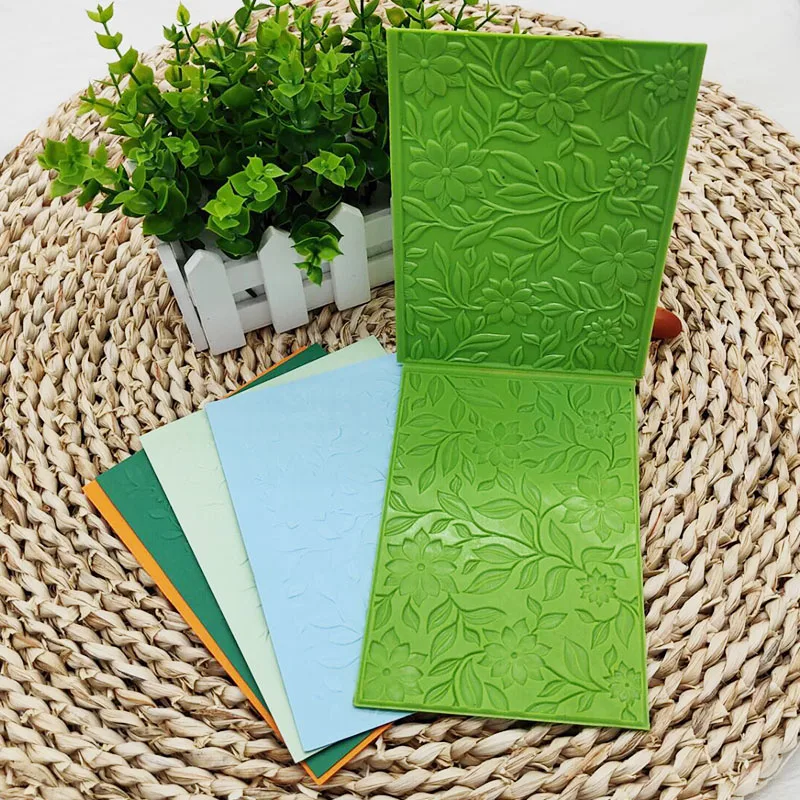 2022-New-3d-Embossed-Leaf-Flower-Embossing-Board-Is-Used-For-Diy ...