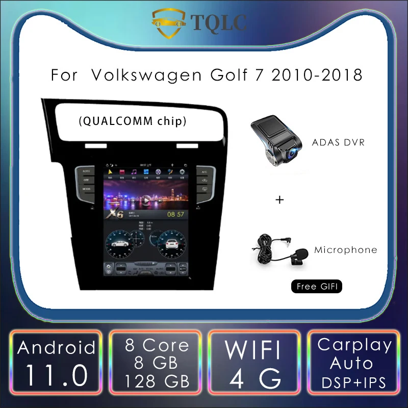 10-4-For-Volkswagen-Golf-7-2010-2018-Android-Tesla-Style-Vertical-Touch ...