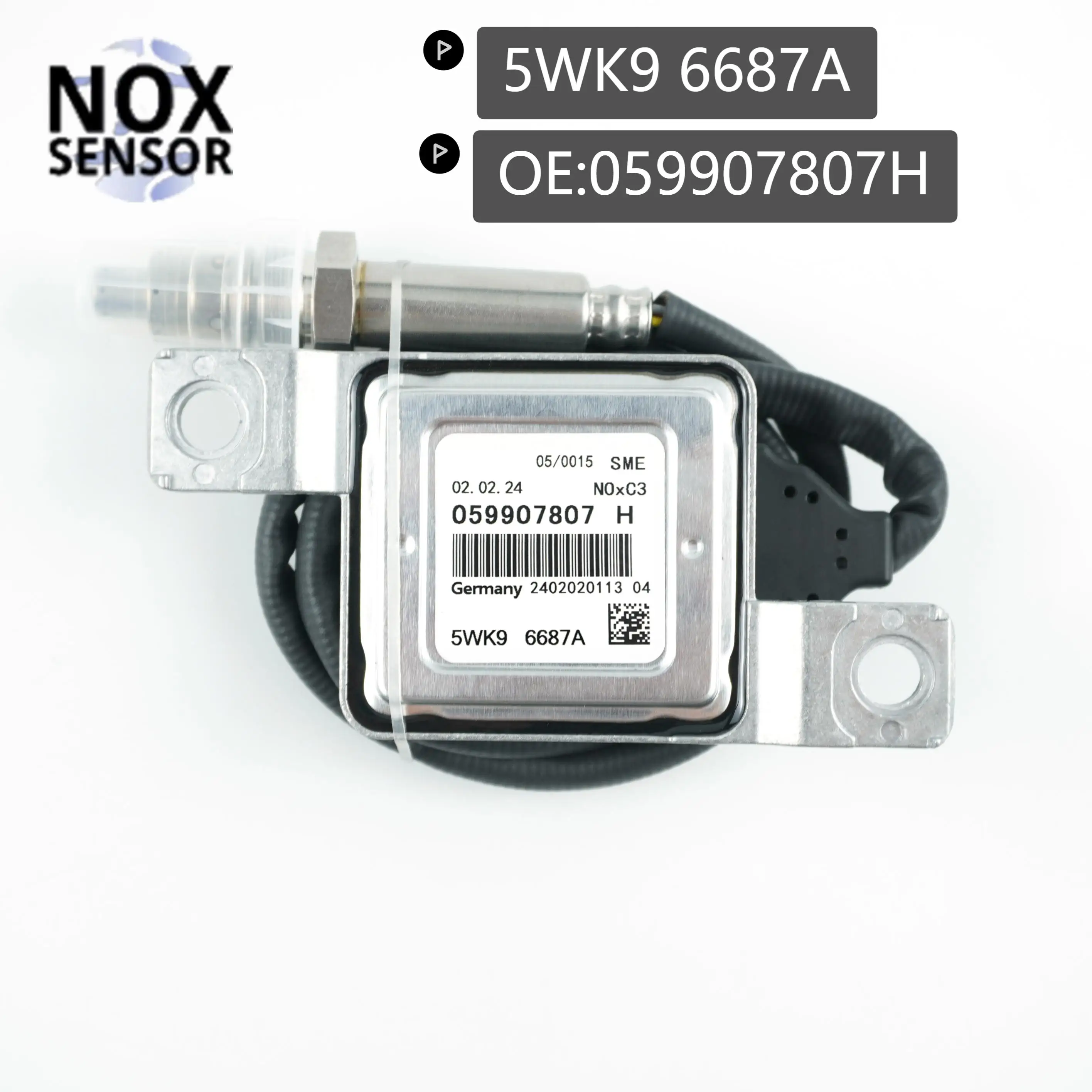 059907807H-5WK96687A-Nitrogen-Oxide-Nox-Sensor-Upstream-For-VW-Touareg ...