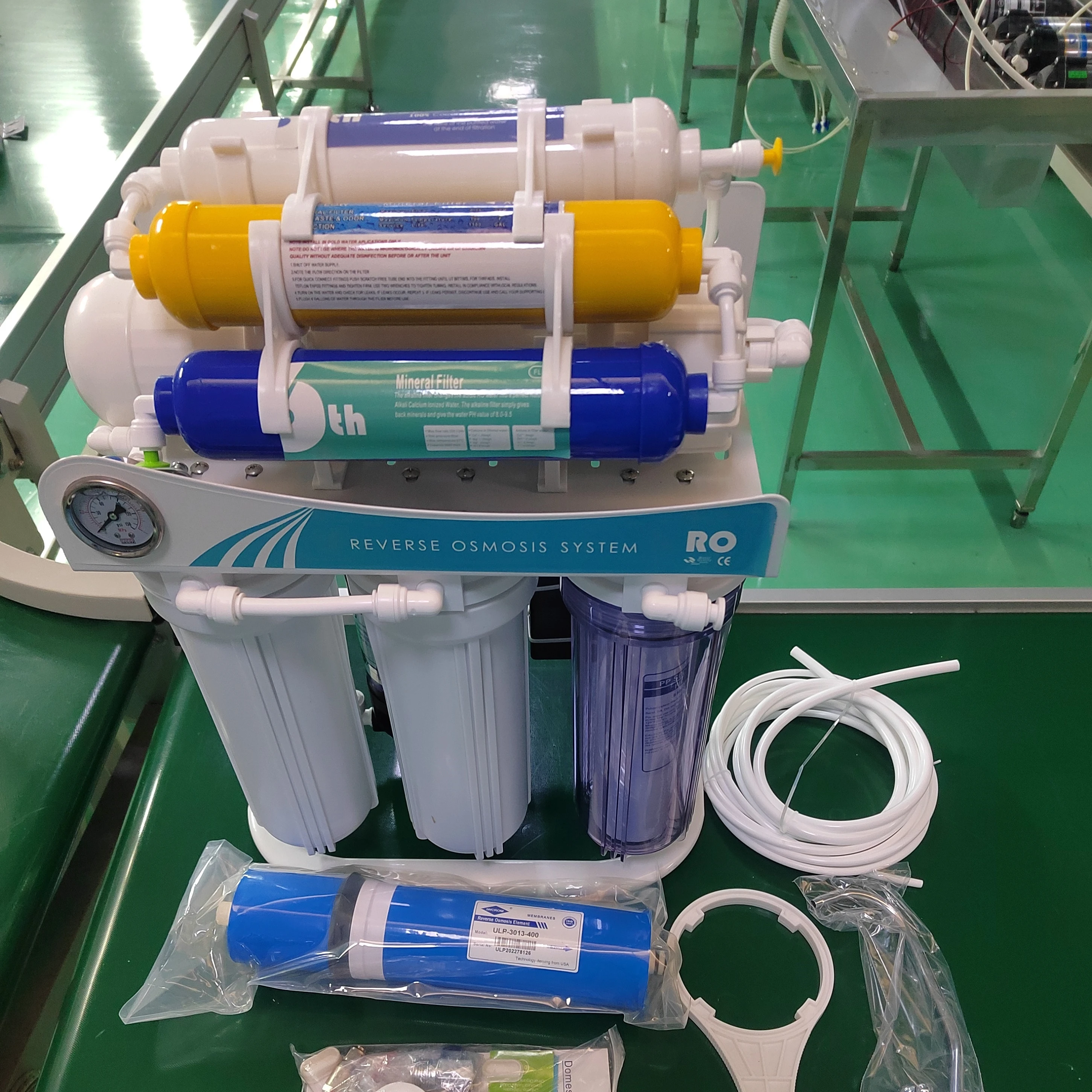 8-Stage 400 GPD With UV and Iron Bracket Reverse Osmosis Water ...