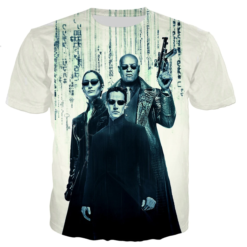 2023 Nova Série de TV Americana A Matrix Impressão 3D Camisetas Homens ...
