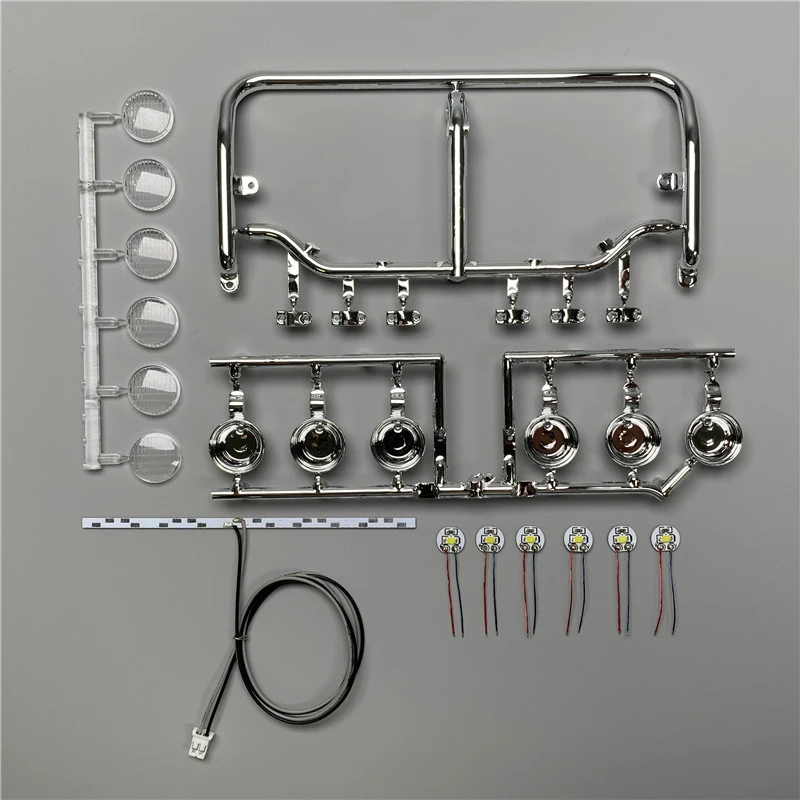 LED Headlights Dome Light Decorate for 1/14 Tamiya RC Truck Trailer ...