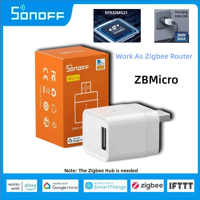 SONOFF-ZBMicro-Zigbee-USB-Smart-Adaptor-Data-Transmitter-EweLink-APP-Wireless-Remote-Control ...