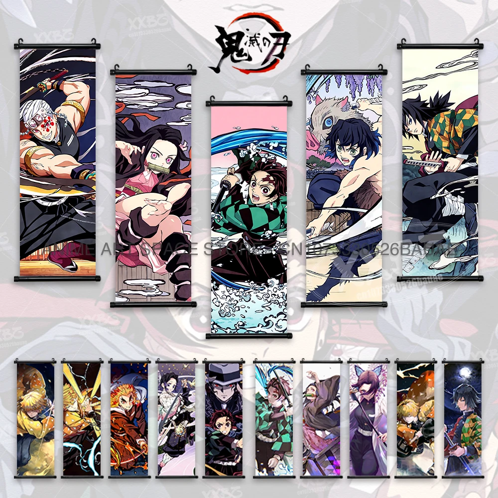 Demon-Slayer-Hanging-Painting-Home-Decor-Kamado-Tanjirou-Wall-Art-Anime ...