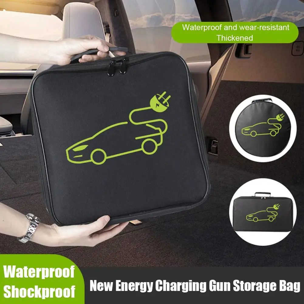 EV Car Charging Cable Storage Carry Bag Oxford Cloth For Electric ...