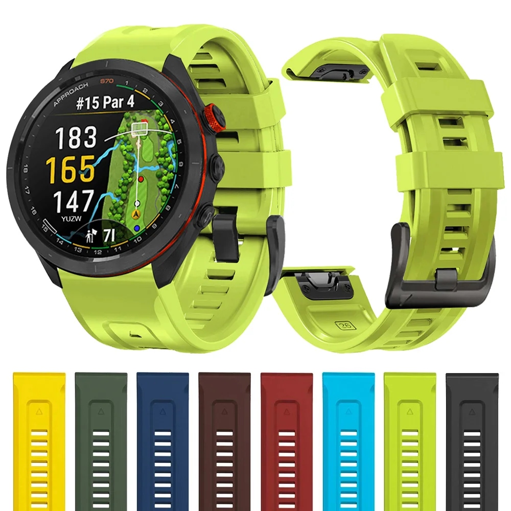 22-26mm-Silicone-QuickFit-Band-for-Garmin-Forerunner-965-955-Solar-945 ...