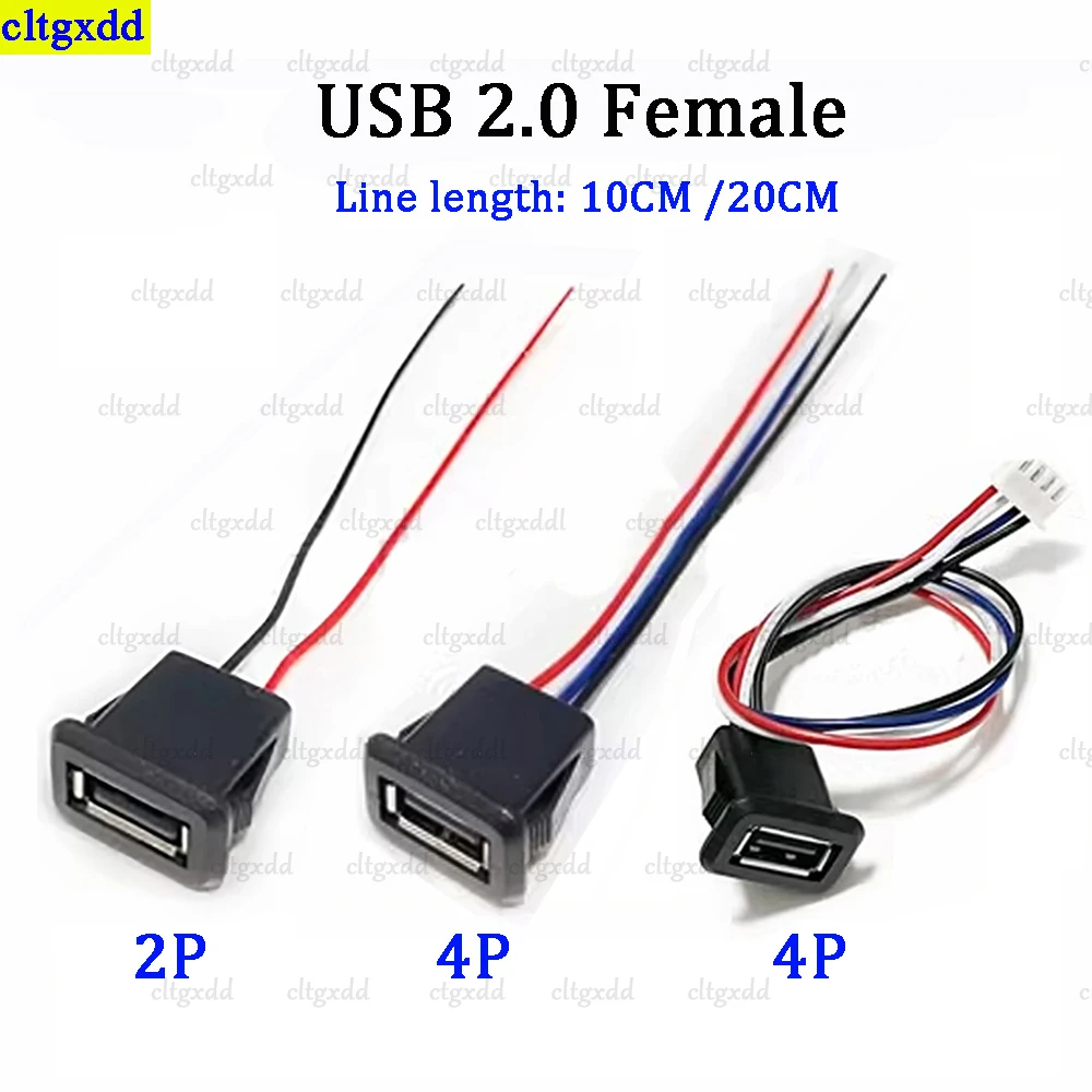 Cltgxdd-1-10piece-2Pin-4Pin-USB-2-0-female-socket-2P-4P-USB-2-0 ...
