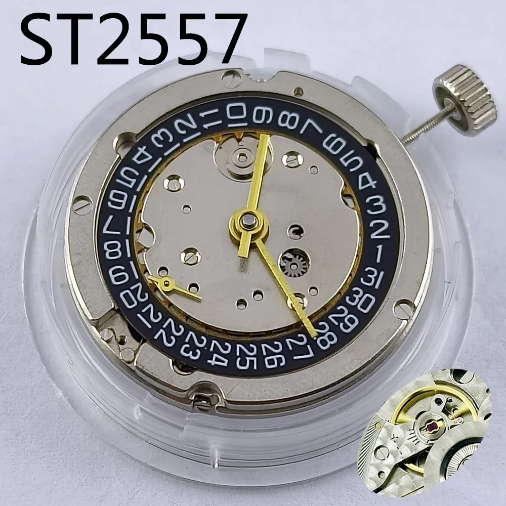 Seagull-ST2555-ST2557-ST2530-ST2533-Automatic-Movement-Black-Calendar ...