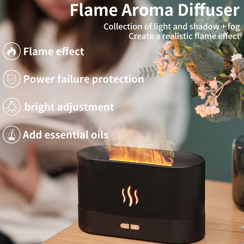 Diffuseur,Humidificateur ultrasonique en Simulation de flamme pour la ...