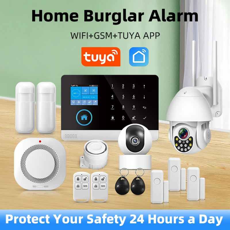 Wireless-Home-Alarm-System-Tuya-Smart-Home-WIFI-GSM-Security-Alarms-For ...