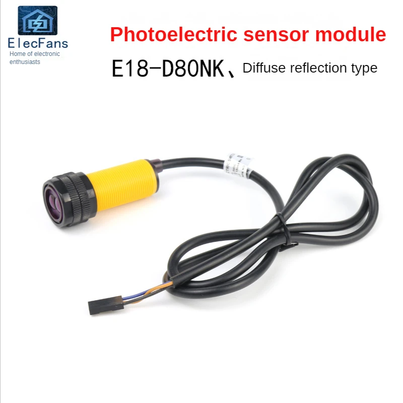 M-dulo-de-Sensor-fotoel-ctrico-E18-D80NK-interruptor-inductivo-infrarrojo-reflectante-difuso ...