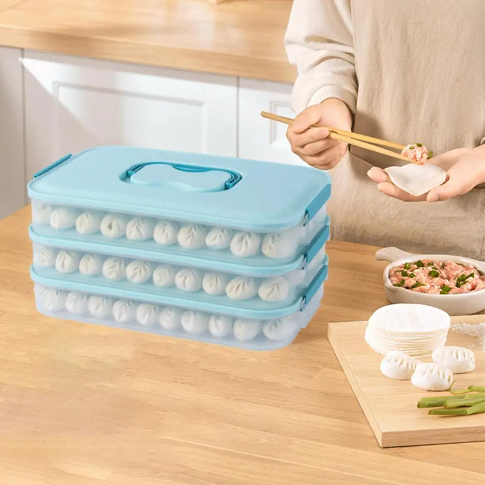 Dumpling Box Stackable Reusable Large Capacity Transparent Vegetable ...