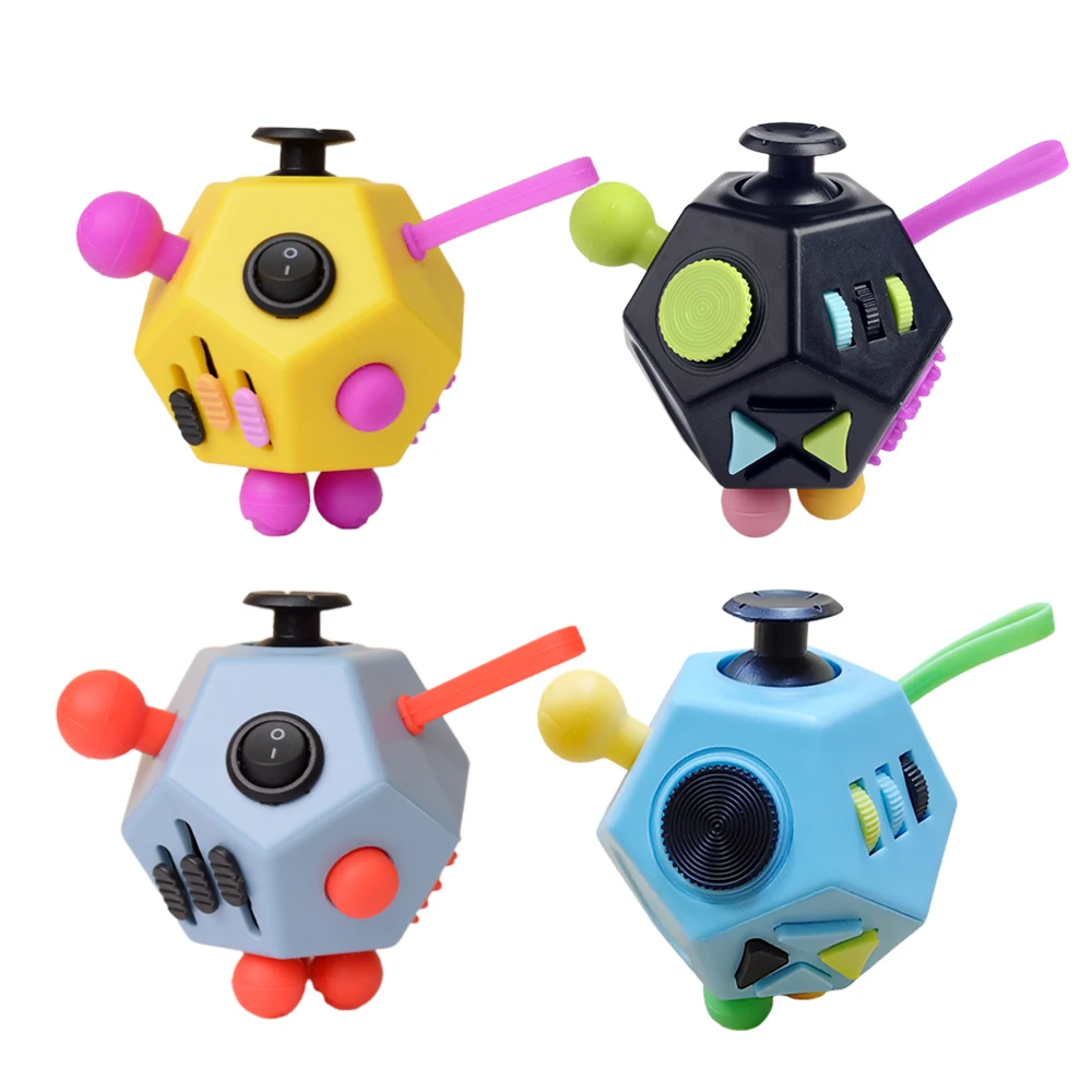 12-Sided-Anti-Stress-Toys-Decompression-Relieve-Dice-Anti-anxiety ...