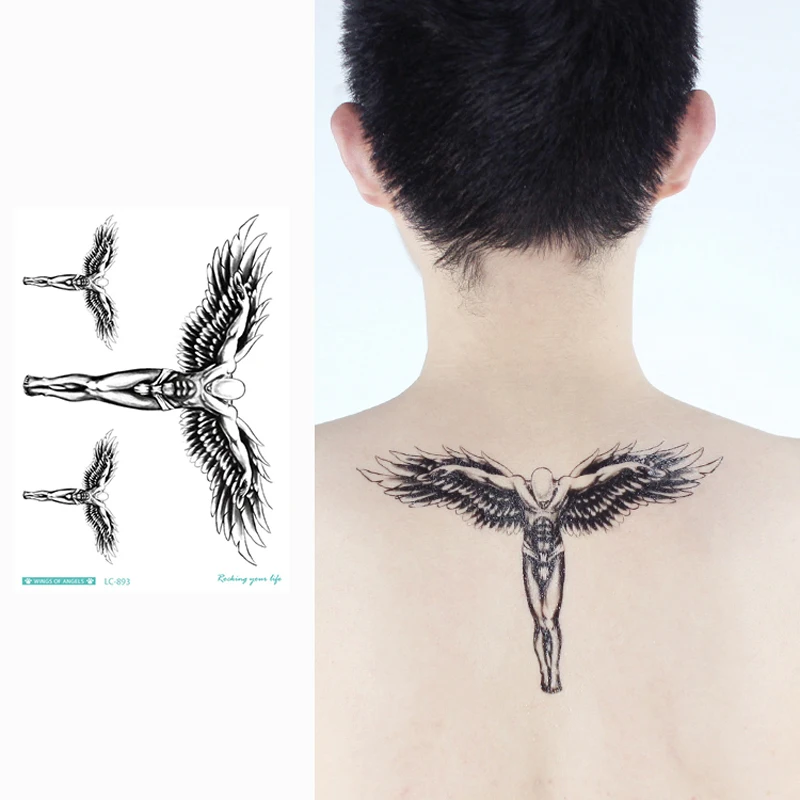 Fallen Angel Wings Tattoo For Men