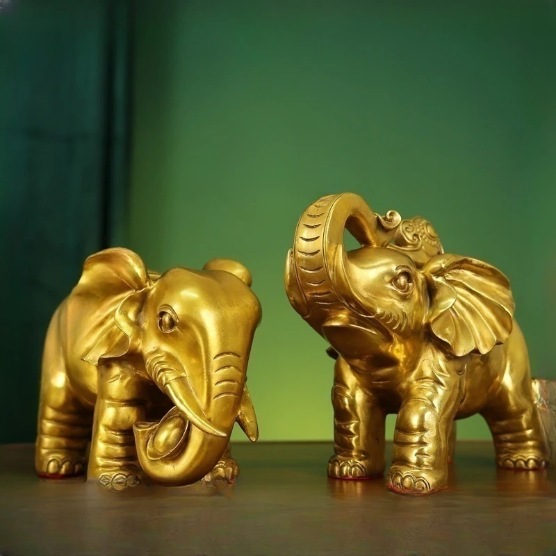 Decoraci-n-de-elefante-Caifu-de-cobre-puro-Ruyi-figuritas-originales ...
