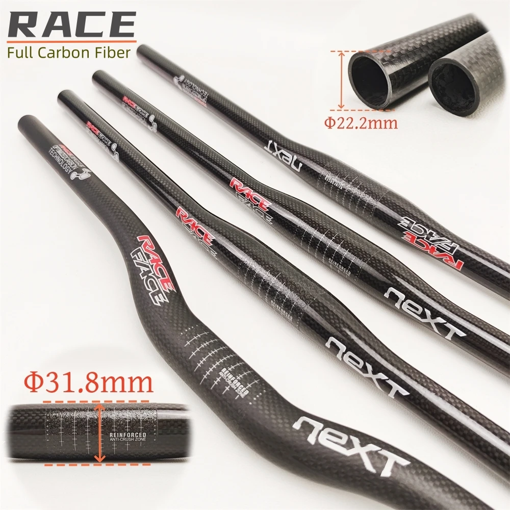 Full-Carbon-Fiber-Bicycle-Handlebars-MTB-Bicycle-Flat-Rise-Handlebars ...