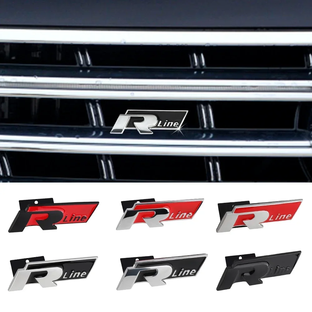 Car-Front-Grille-BadgeTrunk-Bumper-R-R-line-Emblem-Badge-Decoration-For ...
