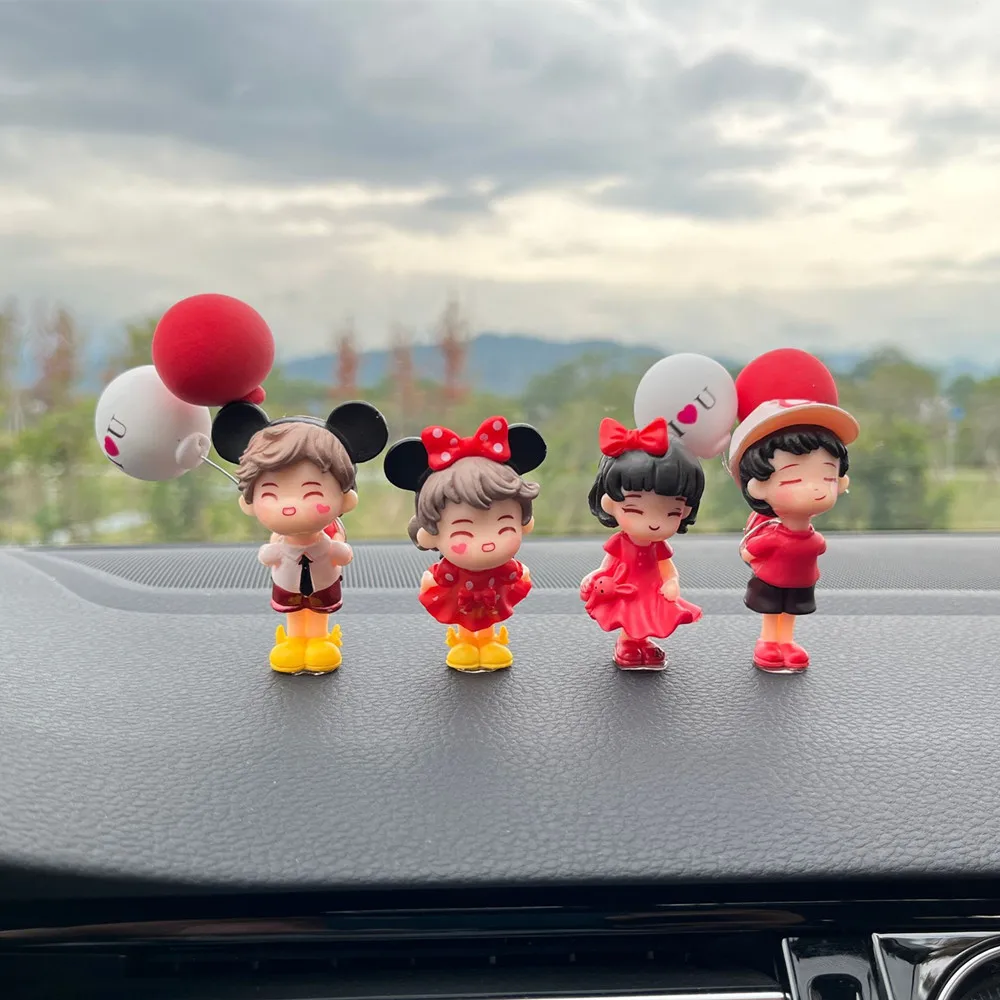 Car-Accessories-Cute-Cartoon-Couples-Action-Figure-Figurines-Balloon ...