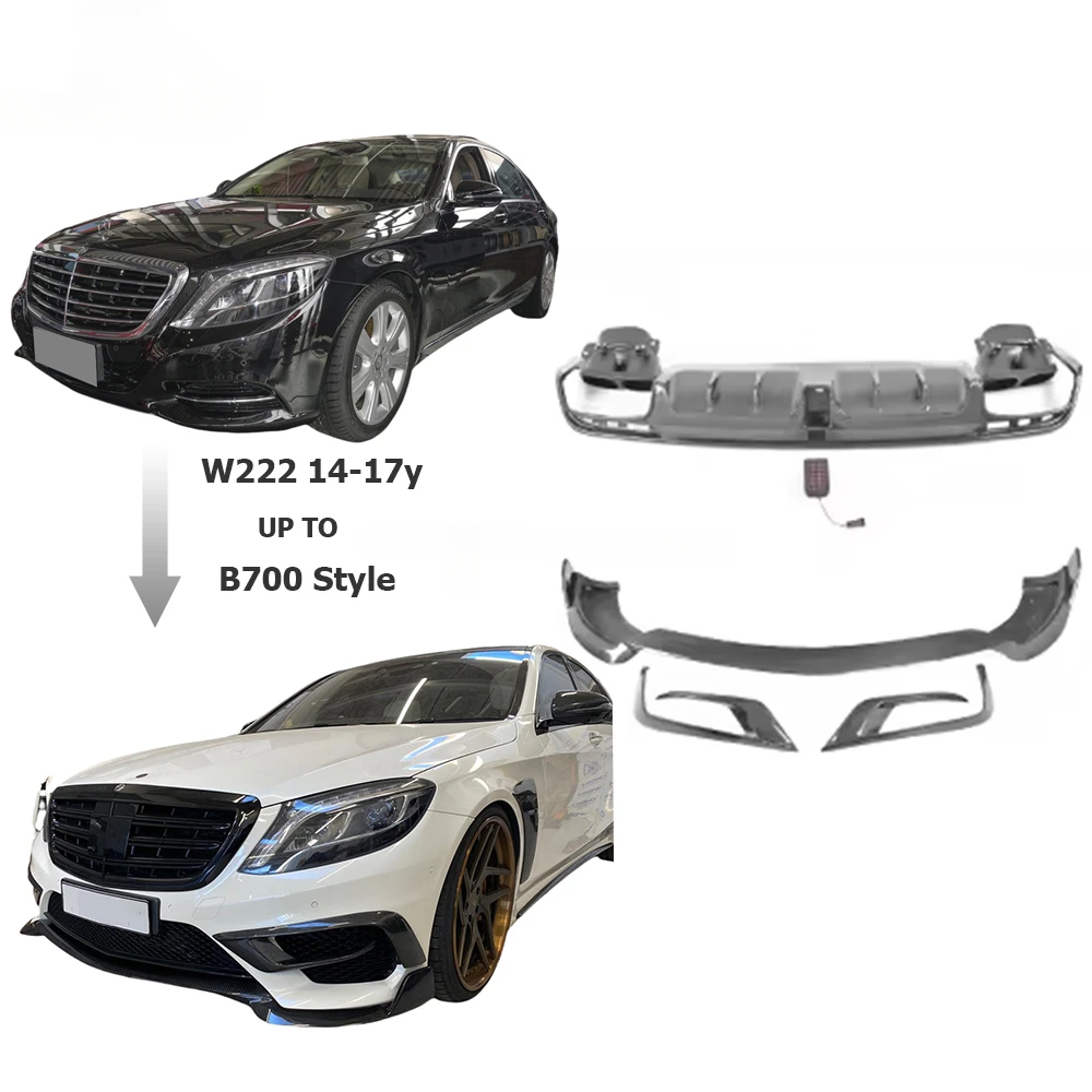 B700-Body-Kit-For-14-17Year-S-Class-W222-Car-Accessories-Front-Lip-Fog ...