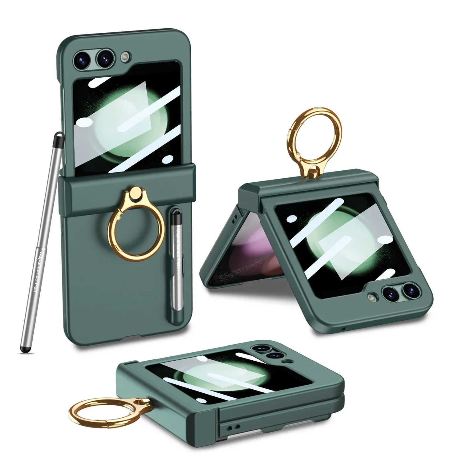 Electroplating-Ring-Pen-Slot-Capacitive-Pen-Phone-Case-for-Samsung ...