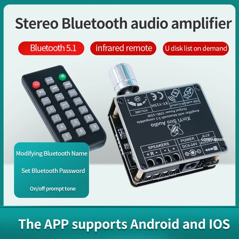 Stereo-dual-channel-digital-decoding-audio-amplifier-board-with ...