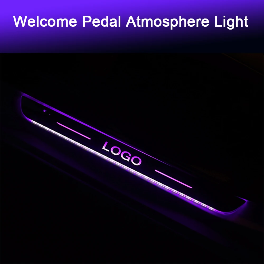 Welcome-Plate-Ambient-Lamp-Car-Door-Sill-Light-For-Benz-Logo-Auto ...