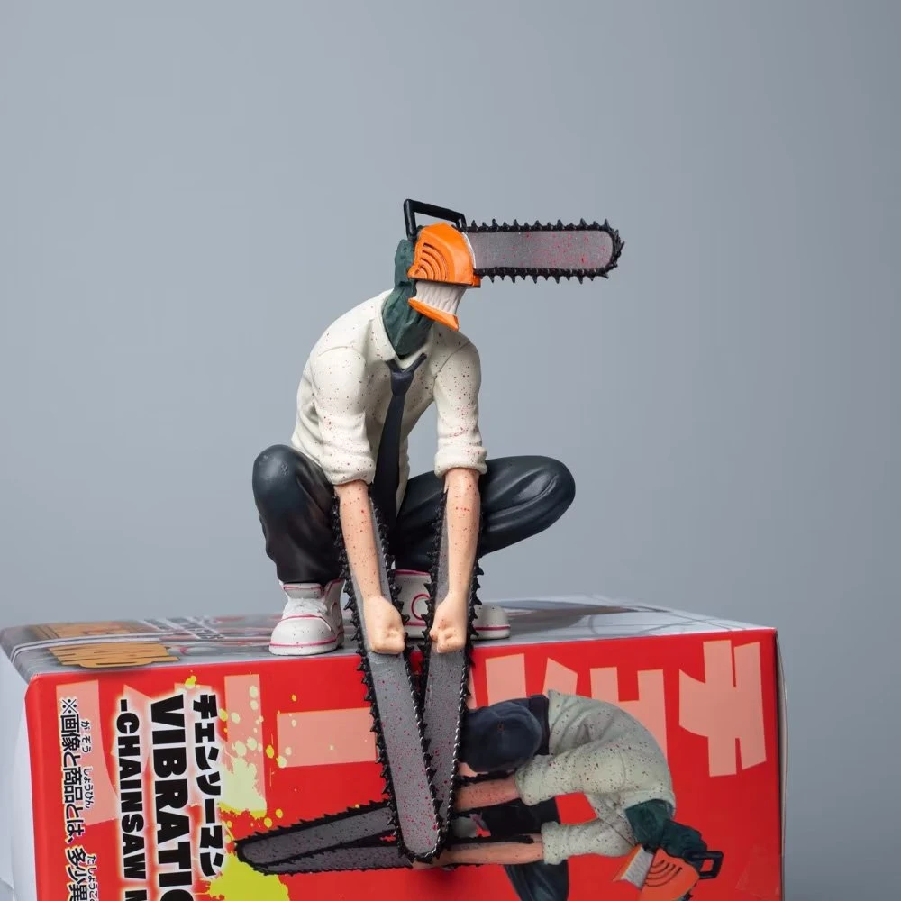 14cm FuRyu Chainsaw Man Figure Noodle Stopper Denji POWER Anime PVC ...
