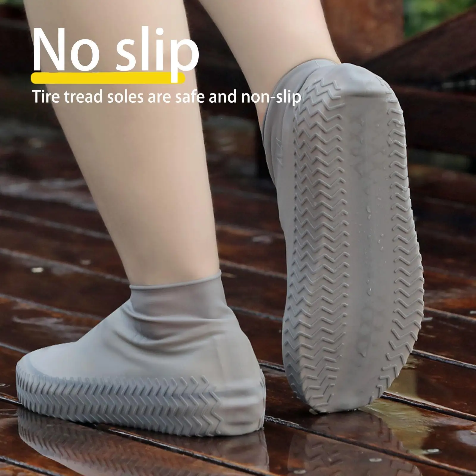 Rubber Reusable Latex Waterproof Rain Shoes | Rain Boot Covers ...