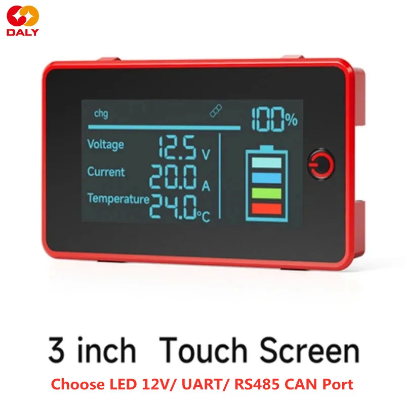 Hot Sales Daly Bluetooth BMS Accessory 3 Inch LCD Touch Screen LED 12V ...