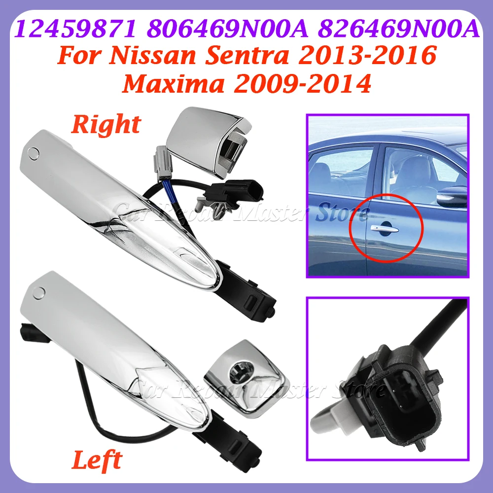 A Pair Car Exterior Door Handles Front Left or Right 12459871 ...