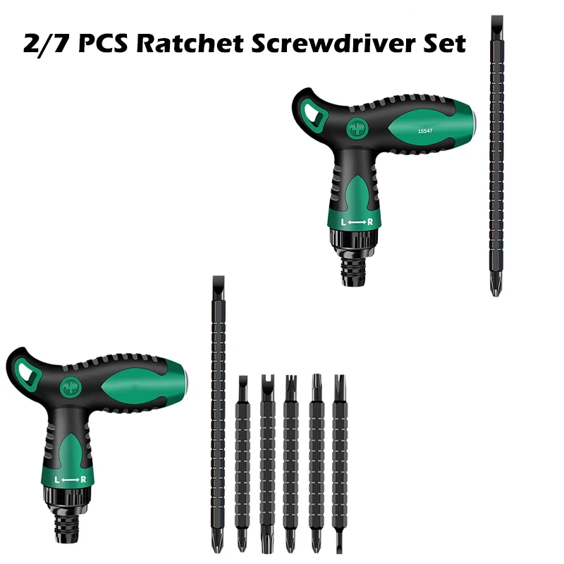 2-7-PCS-Ratchet-Screwdriver-Set-Adjustable-Telescopic-Ratchet-Repair ...