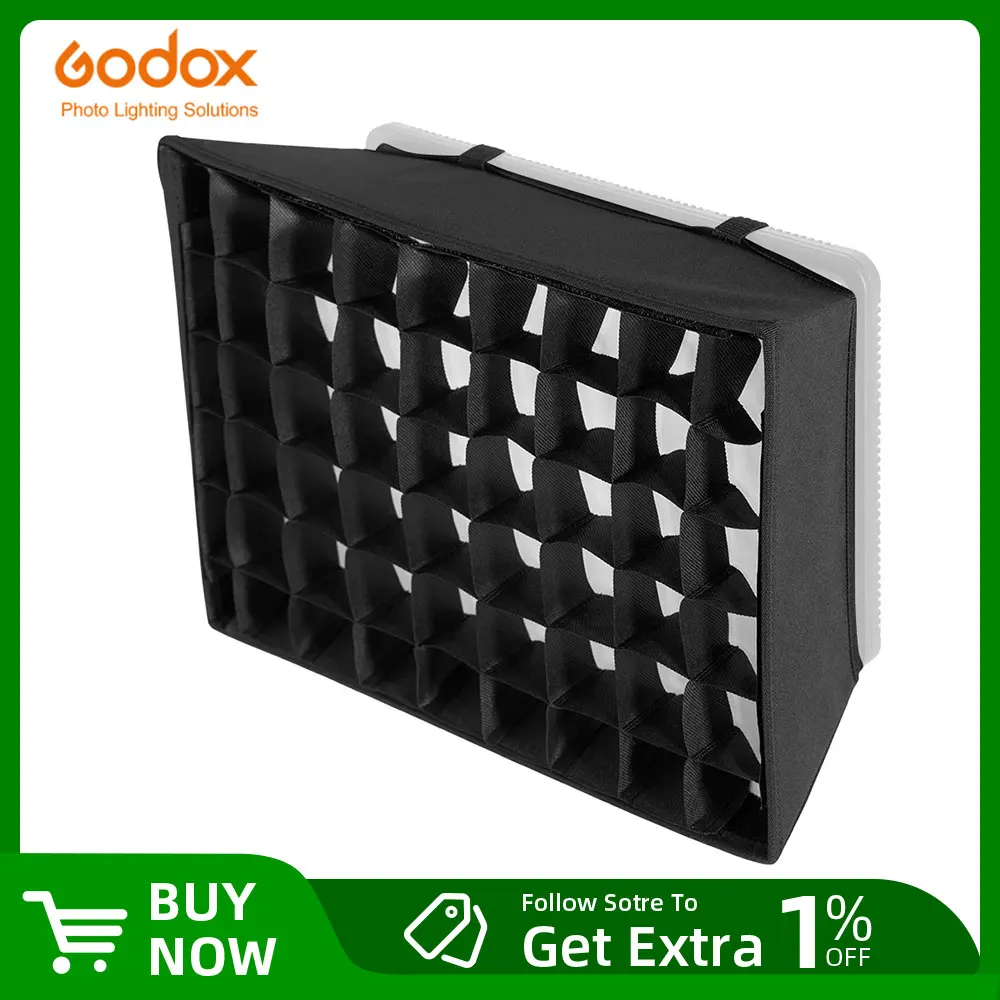 Godox-LEDP260C-LED-Video-Soft-Light-Diffuser-Honeycomb-Grid-Softbox-for ...